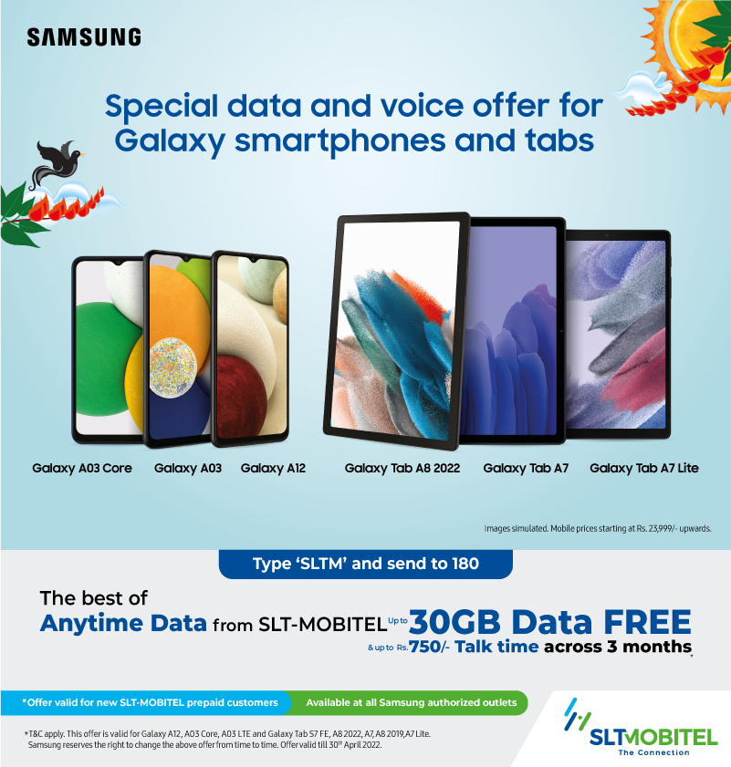 Special Voice and Data offer for Galaxy Smart Phones & Tabs | Mobitel